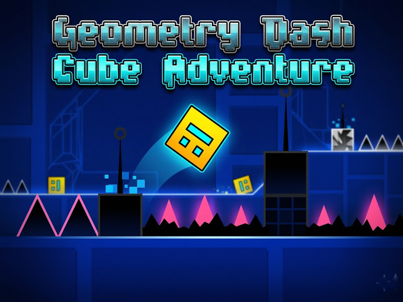 Geometry Dash Cube Adventure 🕹️ Joacă online pe SGameS