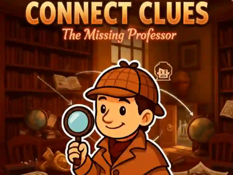 Connect Clues The Missing Professor 🕹️ Joacă online pe SGameS